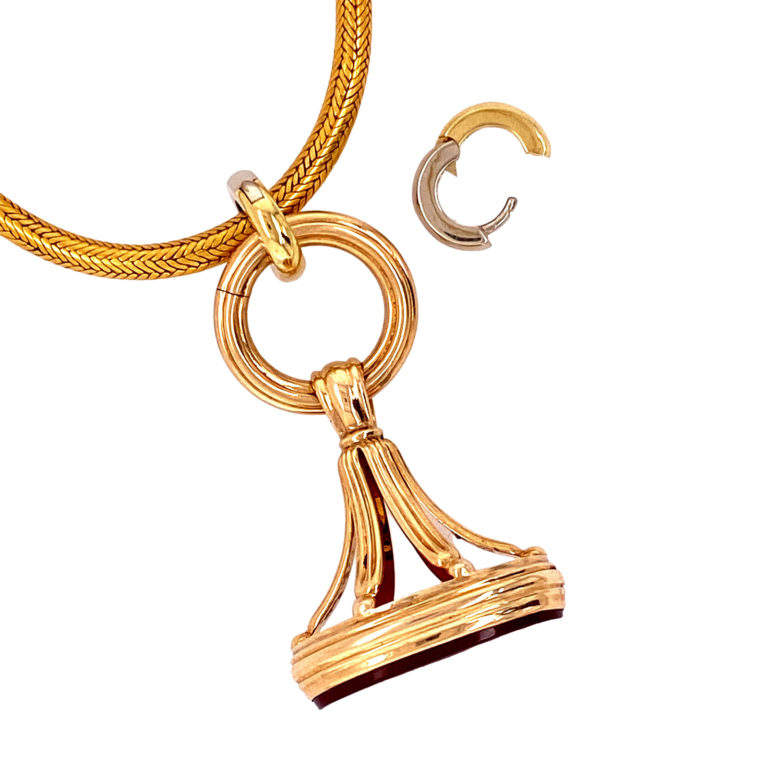 Bale, Reversible White and Yellow Gold - Cynthia Renée, Inc.